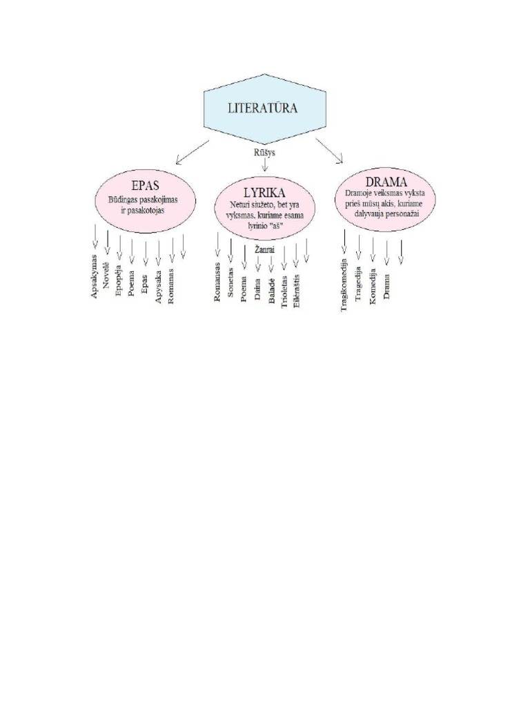 Literaturos Rusys Ir Zanrai | PDF