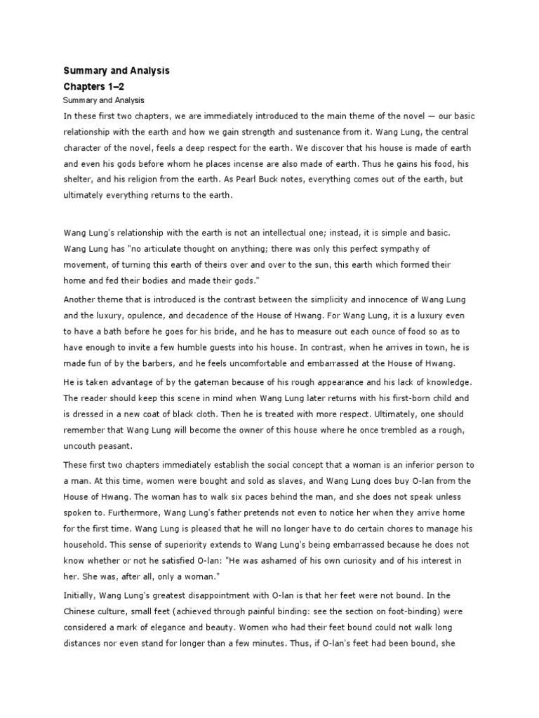 Summary and Analysis Chapter 1-9 | PDF