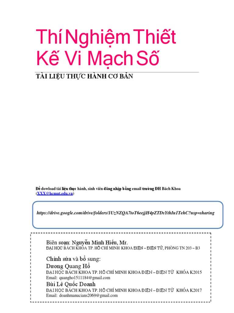 Digital IC Design Lab QuocDoanhUpdate | PDF