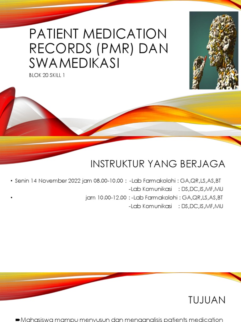 Patient Medication Records (PMR) Dan Swamedikasi | PDF