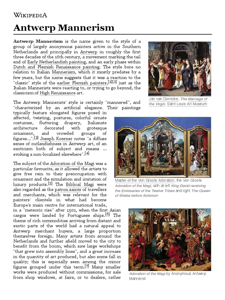 Antwerp Mannerism | Download Free PDF | The Arts | Paintings