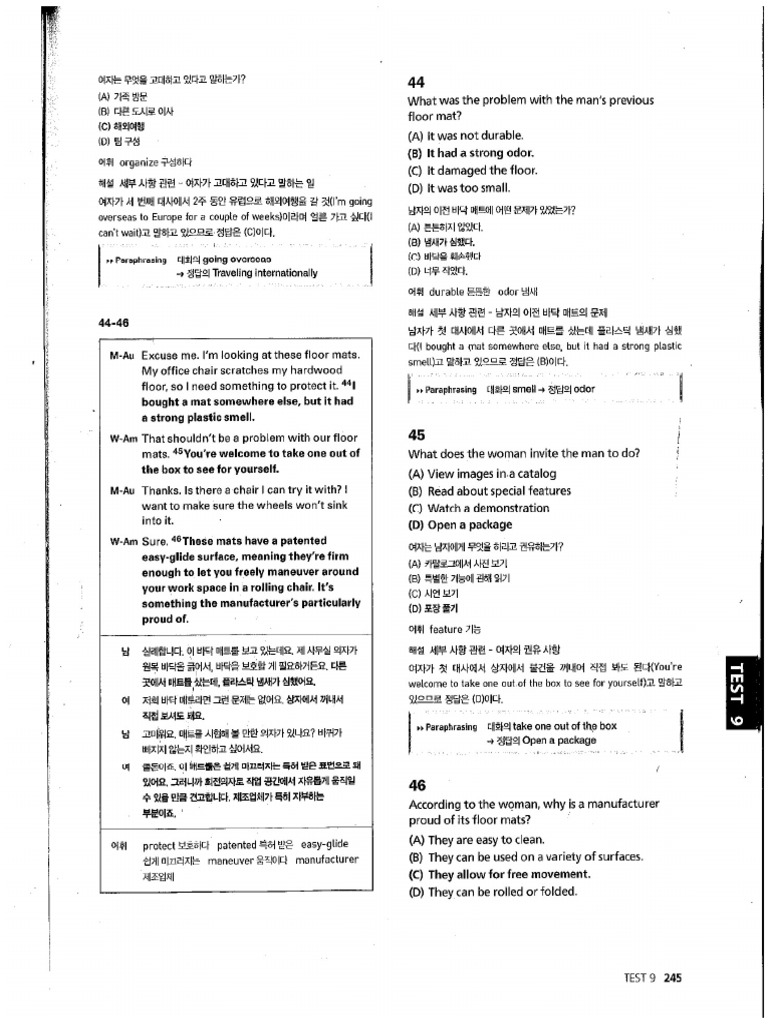 Đáp Án Listening 4 Part 3 | PDF