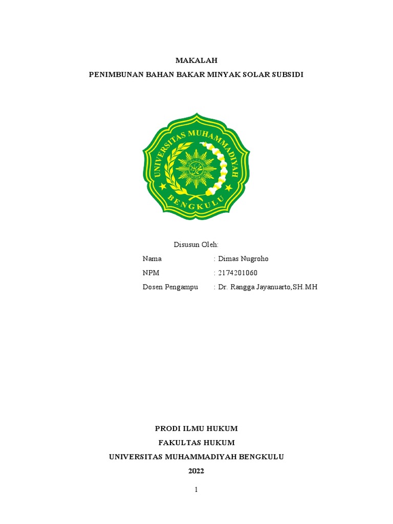 Makalah Kriminologi Dimas Nugroho-1 | PDF