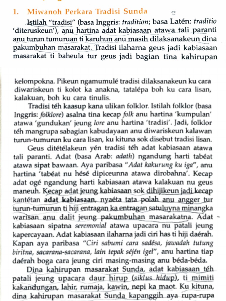 Xii-Pedaran Tradisi Sunda | PDF