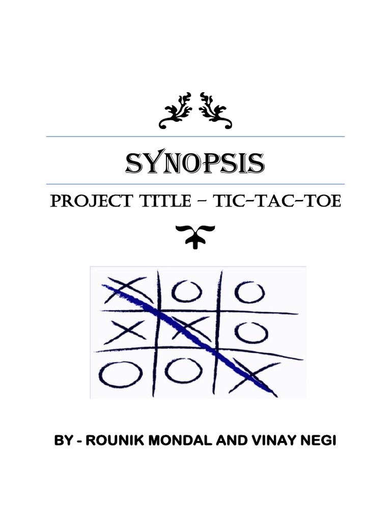 CS Project Synopsis (Rounik Mondal & Vinay Negi) | PDF