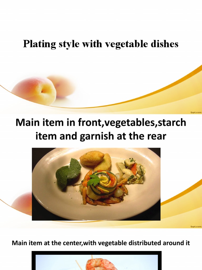 Creative Vegetable Plating Techniques | PDF