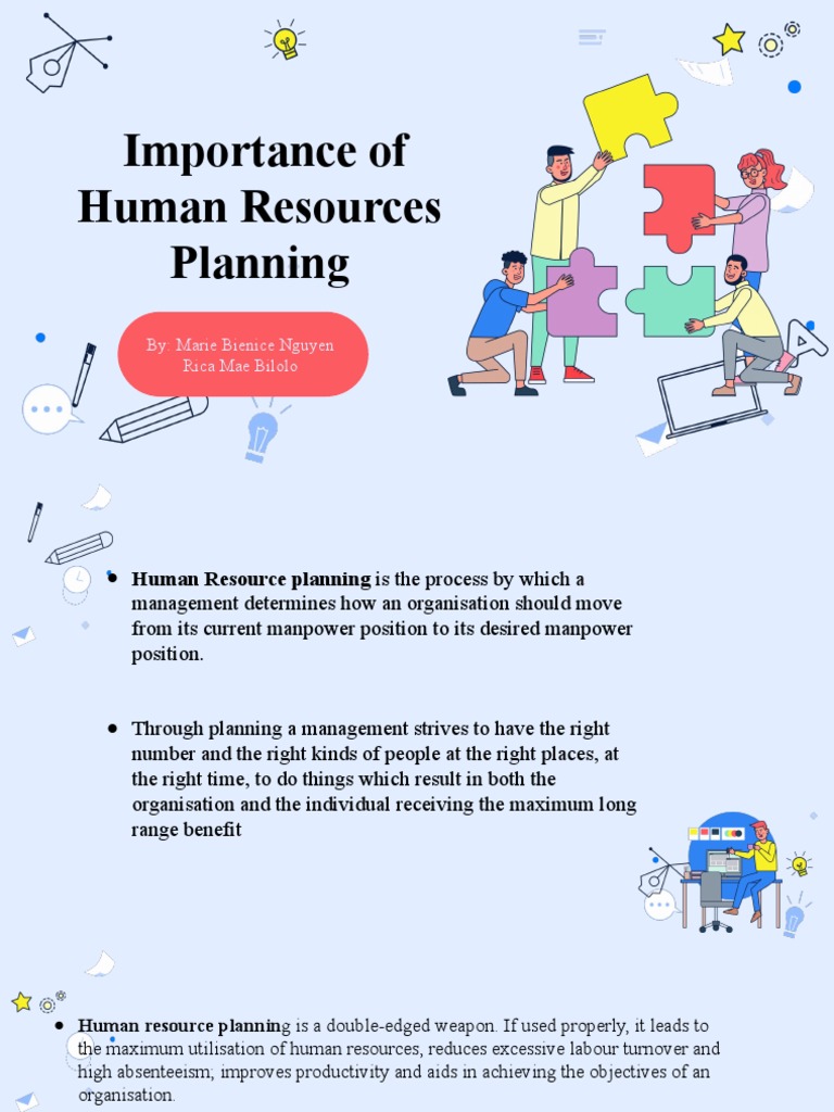 Importance of HR Planning | PDF | Business | Self-Improvement
