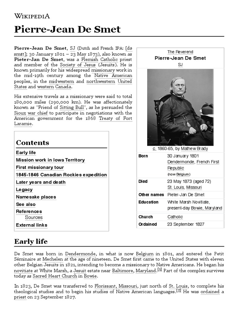 Pierre-Jean de Smet | PDF