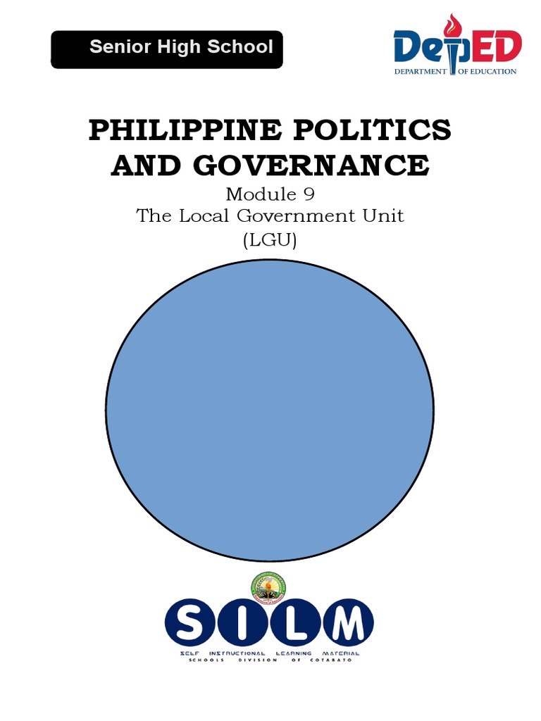 PPG - SHS - MOD9 - The Local Government Unit (LGU) | PDF | Government