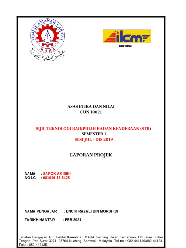 Format Laporan Projek | PDF