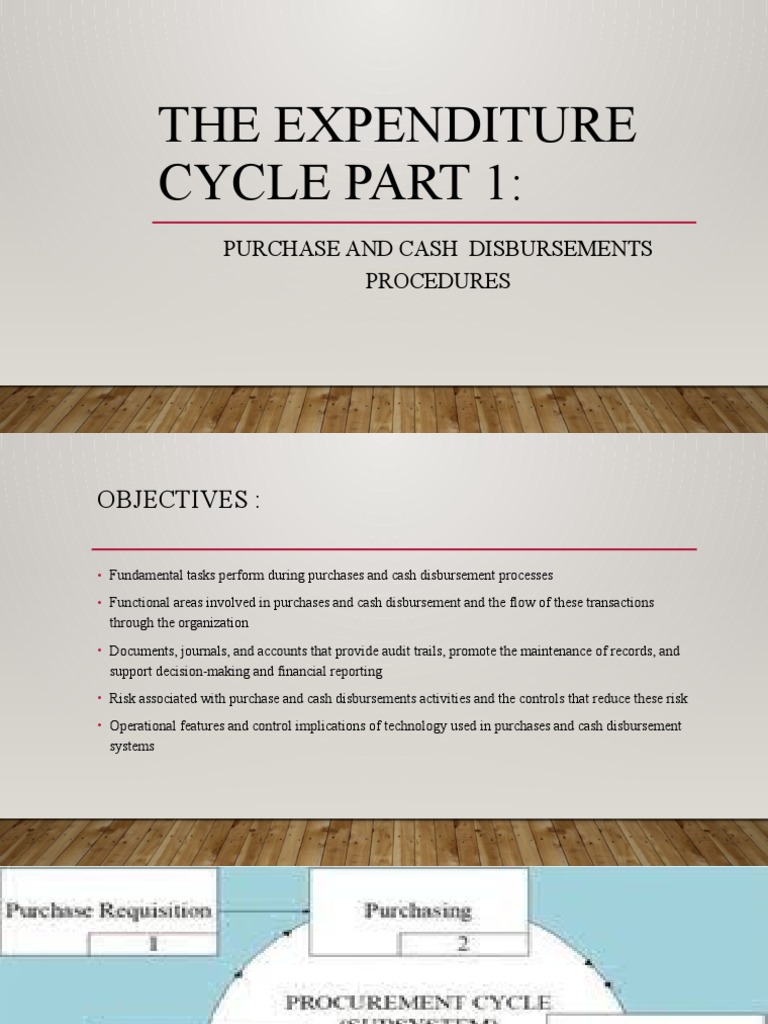 Expenditure Cycle: Purchase & Cash Controls | PDF | Accounts Payable ...