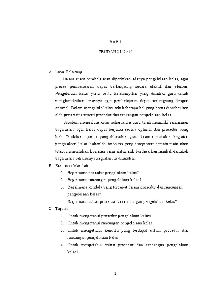 Pengelolaan Kelas Pdf 
