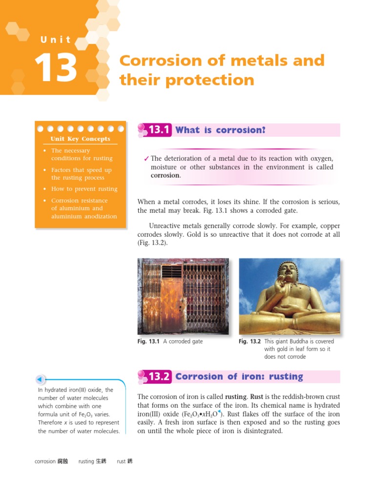 Unit 13 (E) | PDF | Rust | Corrosion