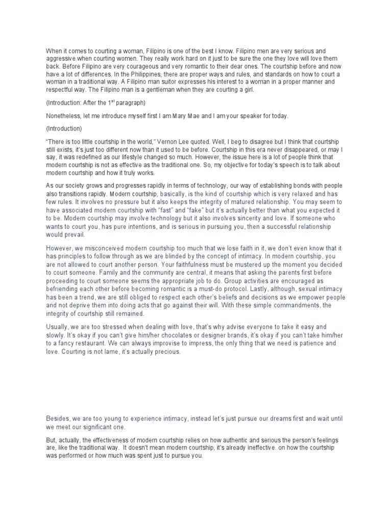 Modern Courtship | PDF