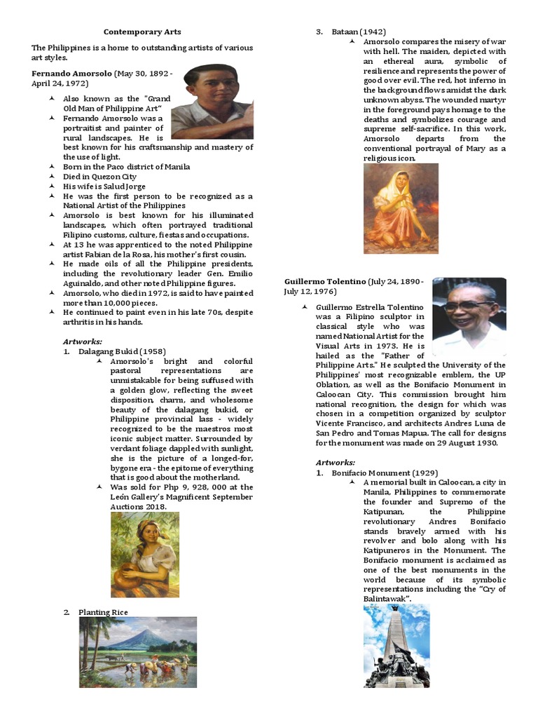 Contemporary Arts Notes | PDF | Paintings