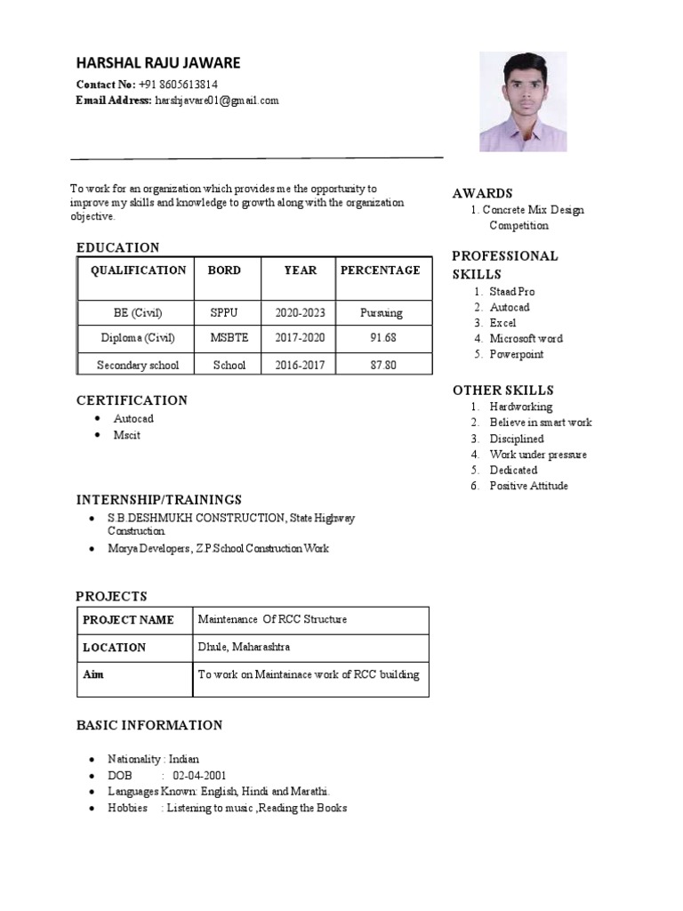 Harshal Resume | PDF