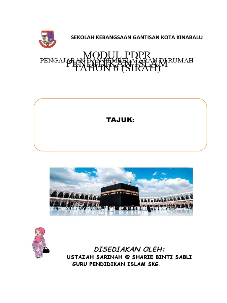 MODUL PDPR PENDIDIKAN ISLAM TAHUN 6 SIRAH Ok | PDF