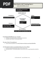 ACT Case Formulation Template v2.0 | PDF | Thought | Self
