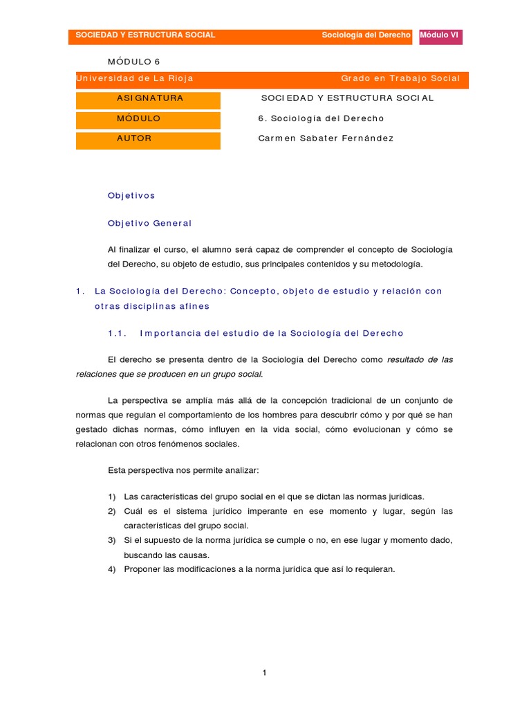 Conceptos Clave de Sociología del Derecho | PDF | Sociología | Sociedad