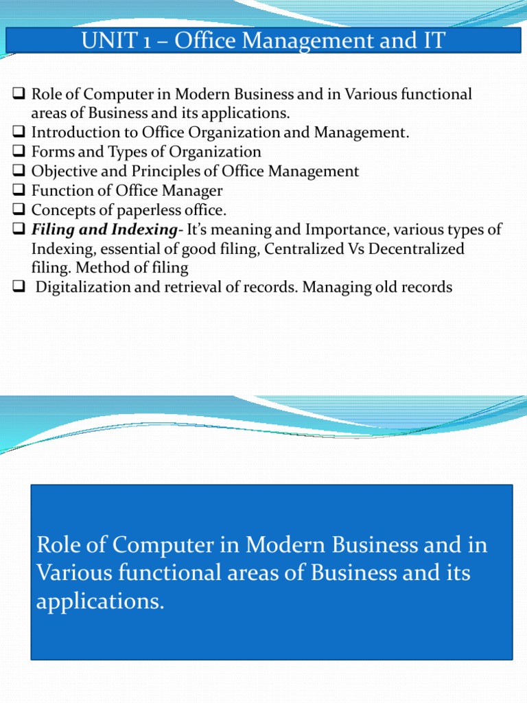 BoC & OM - UNIT 1 | PDF | Human Resource Management | Marketing