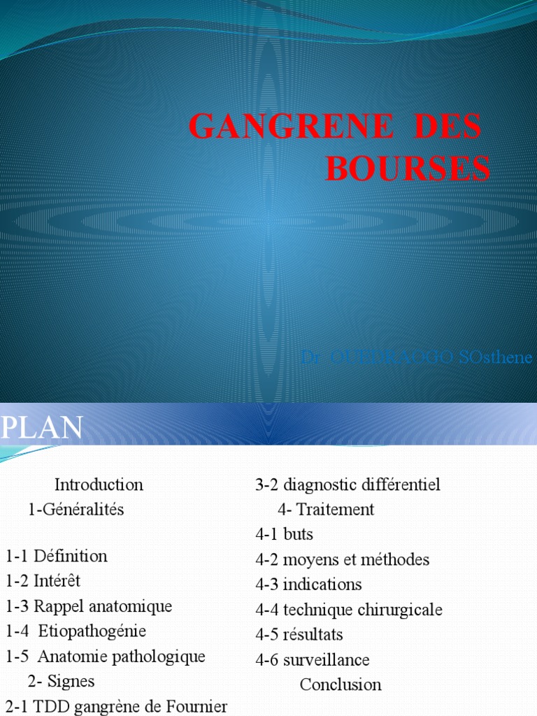 Gangrène de Fournier : Diagnostic et Traitement | PDF | Peau | Médecine ...