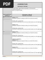 PEAC 2022 Learning Plan Template | PDF | Rubric (Academic) | Cognition