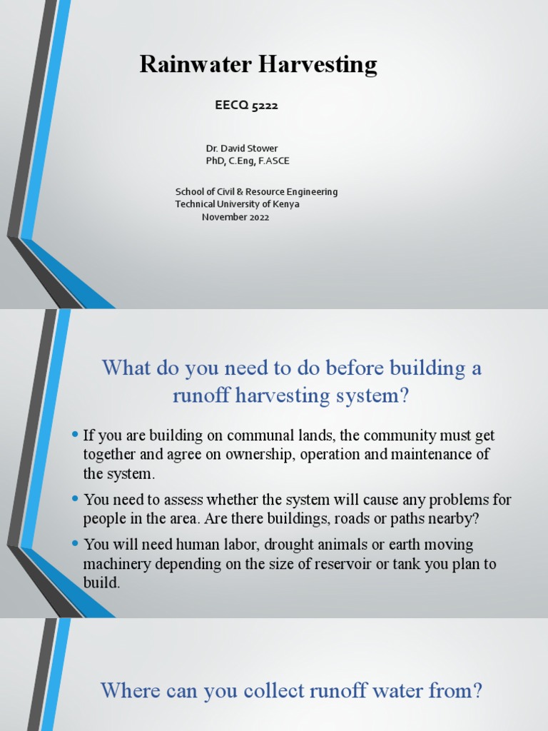 Rainwater Harvesting | PDF | Surface Runoff | Water