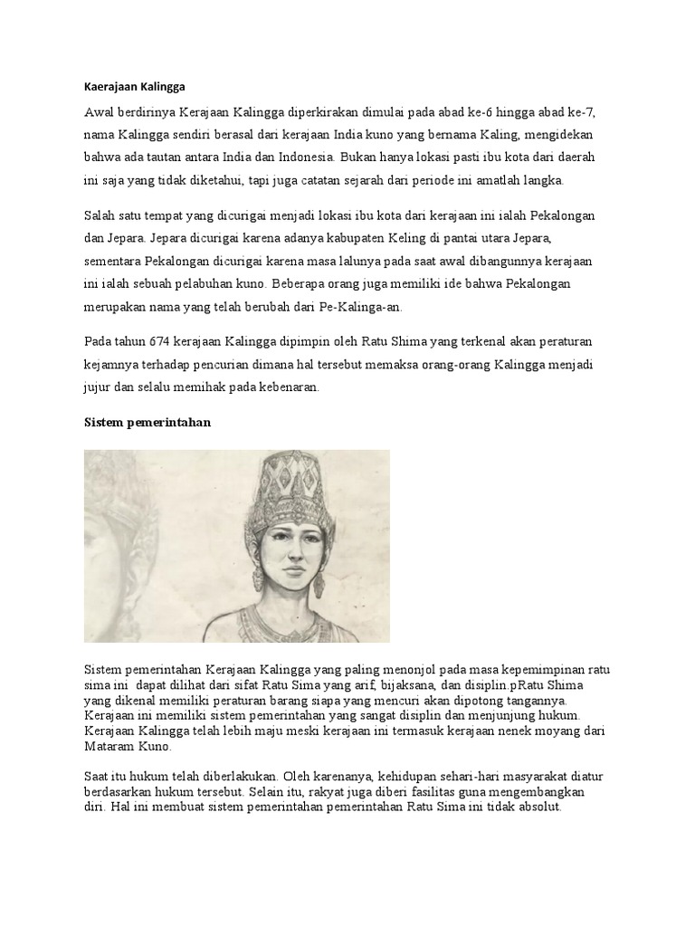 Kaerajaan Kalingga | PDF