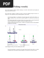 COLREG Navigation Lights and Shapes | PDF | Stern | Mast (Sailing)