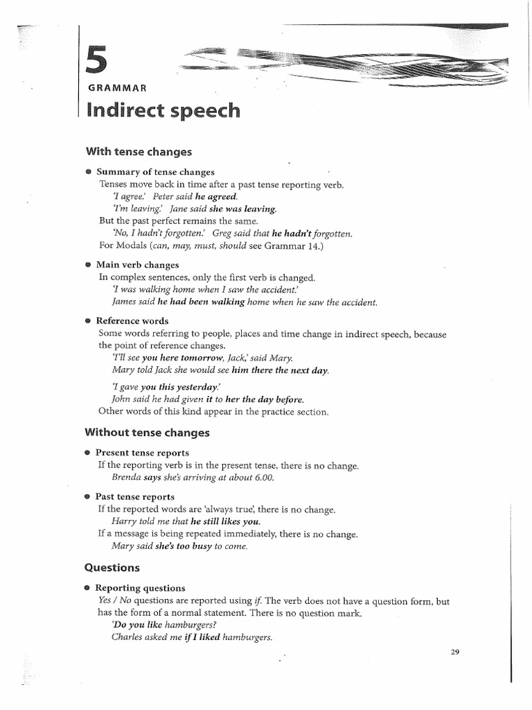 Reported Speech Vince b2 | PDF