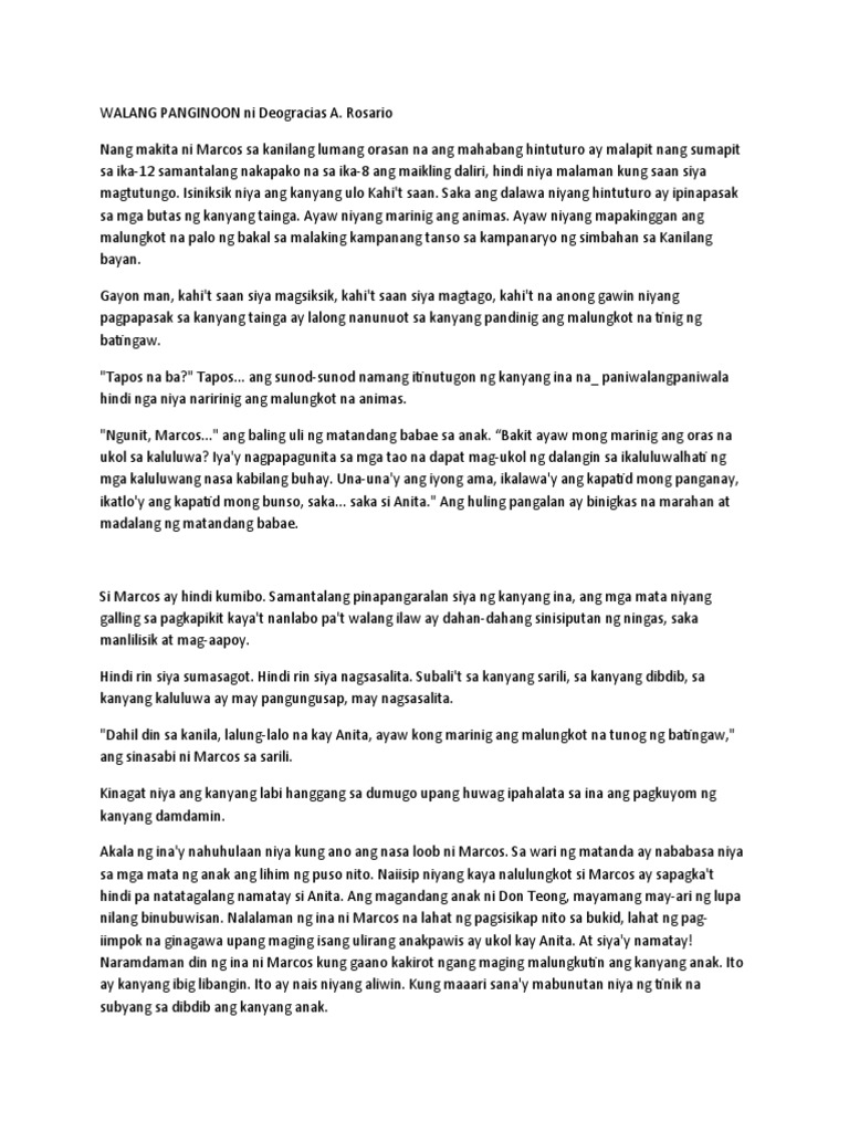 Walang Panginoo | PDF