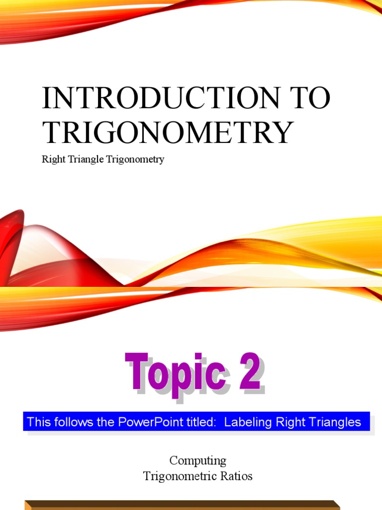 Introduction To Trigonometry | PDF