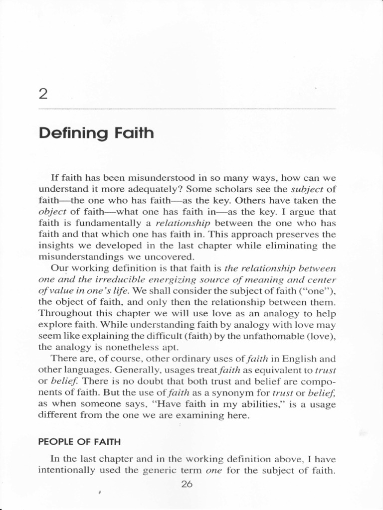Tilley, Defining Faith | PDF