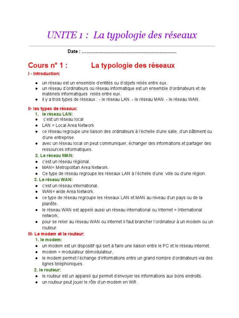 Cours Informatique 3eme College | PDF