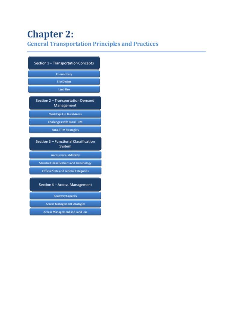 Chapter 2 General Transportation Principles PDF | PDF