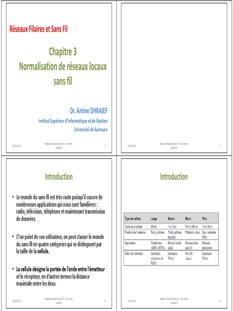 Cours ISIGK Reseaux Locaux Filaire Et Sans Fil Chapter3 ...