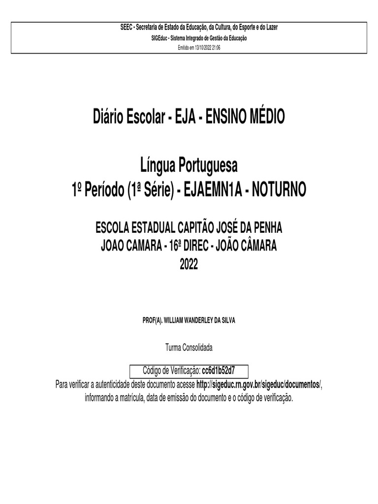 Sigeduc-Diario | PDF | Escolas