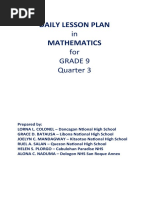 7E Lesson Plan in Mathematics 9: M9Ge-Iiif-1 | PDF | Lesson Plan | Learning