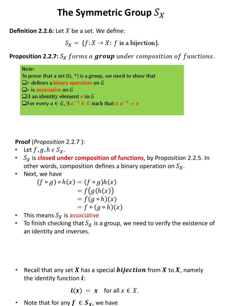 5. The Symmetric and Dihedral Groups | PDF | Group (Mathematics ...