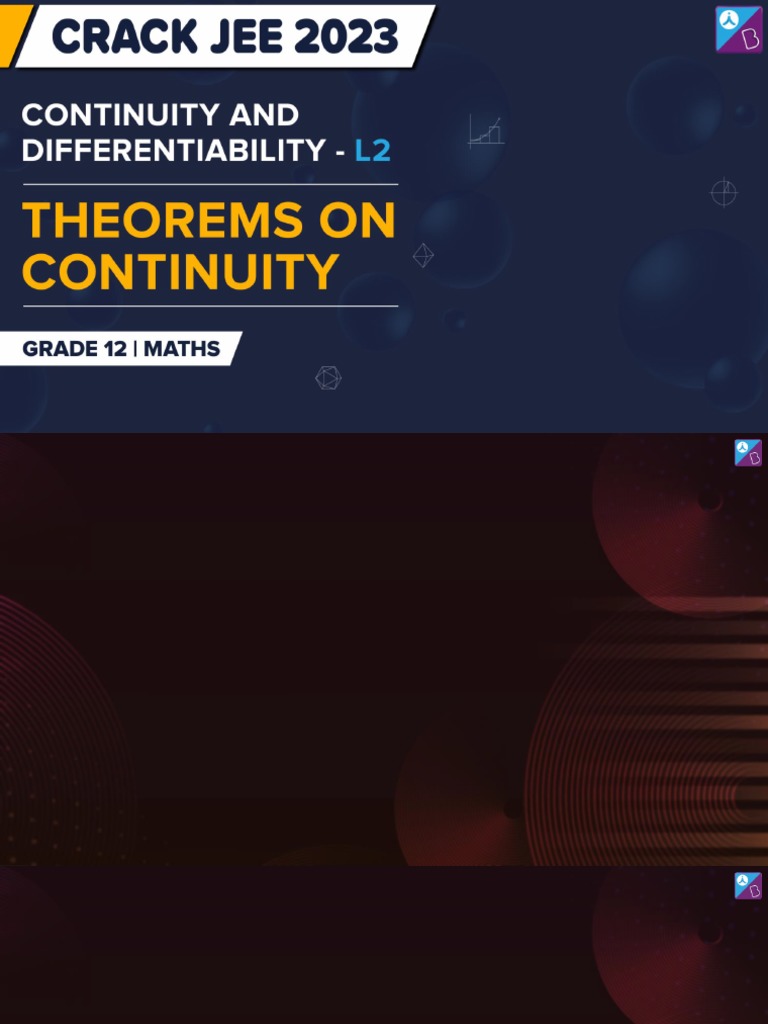 Continuity and Differentiability L2 | PDF
