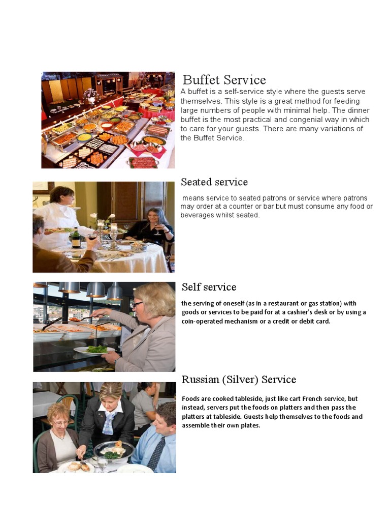 Buffet Service | PDF | Tableware | Glasses