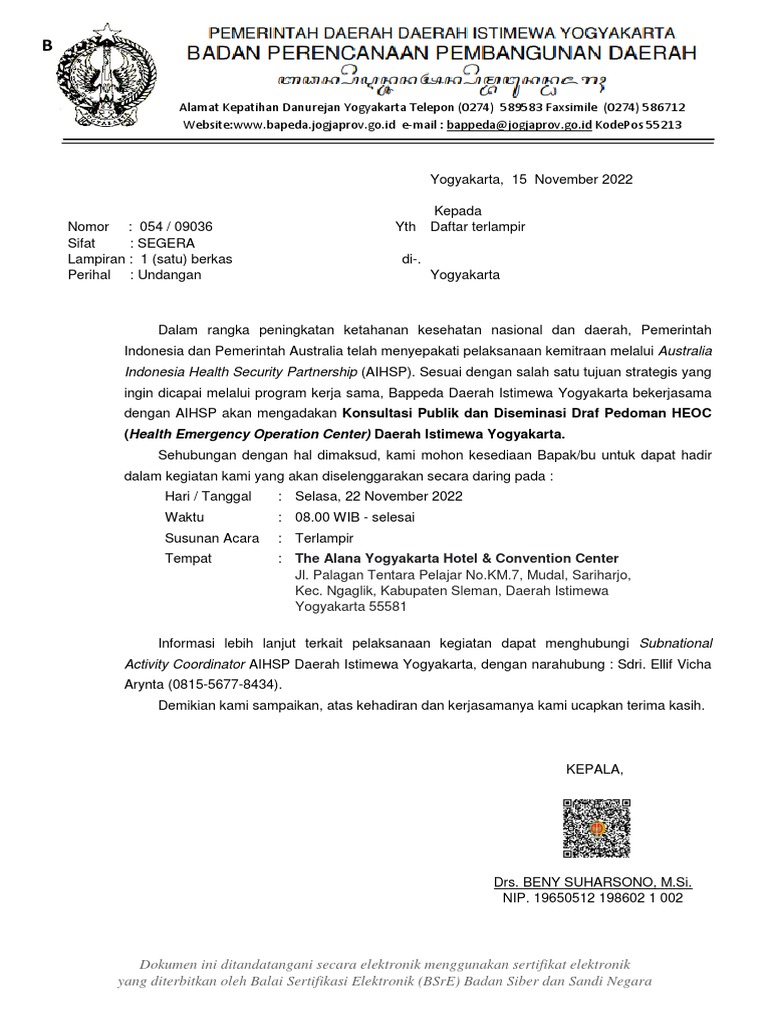 Konsultasi Publik Pedoman HEOC | PDF