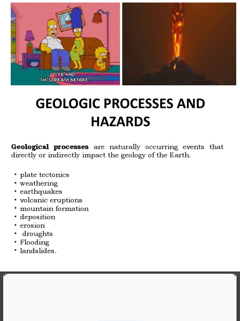 Geologic Processes and Hazards Explained | PDF