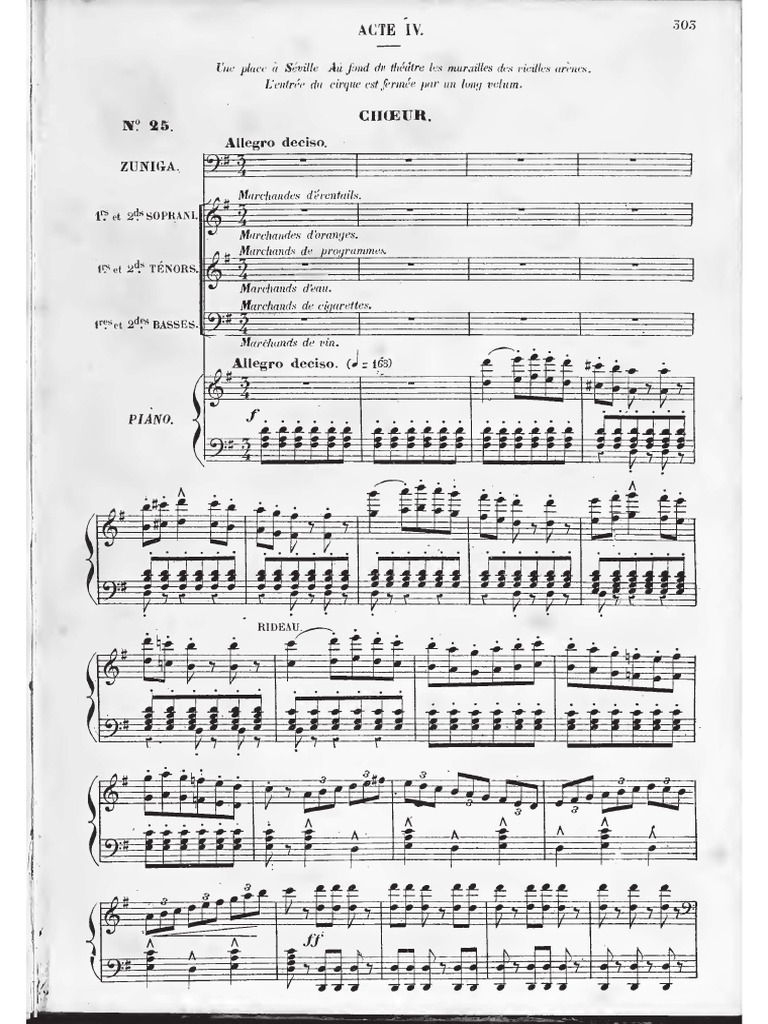 01-A Dos Cuartos (Carmen, Bizet) | PDF