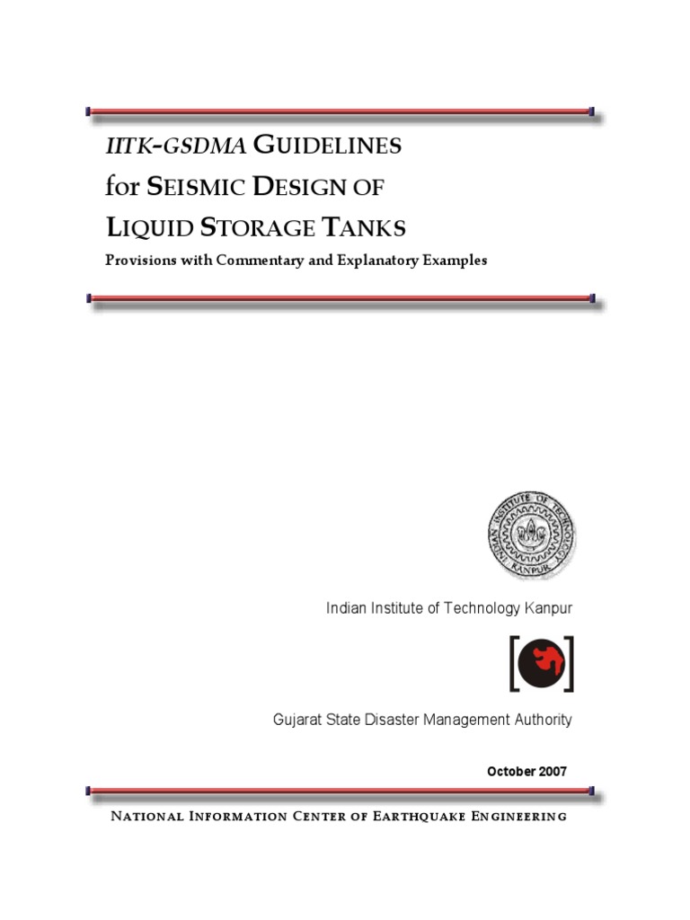 IITK GSDMA GUIDELINES For SEISMIC DESIGN | PDF