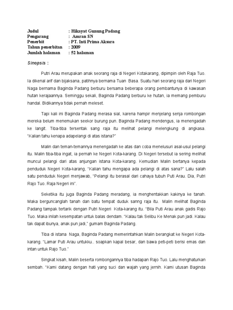 Contoh Sinopsis | PDF