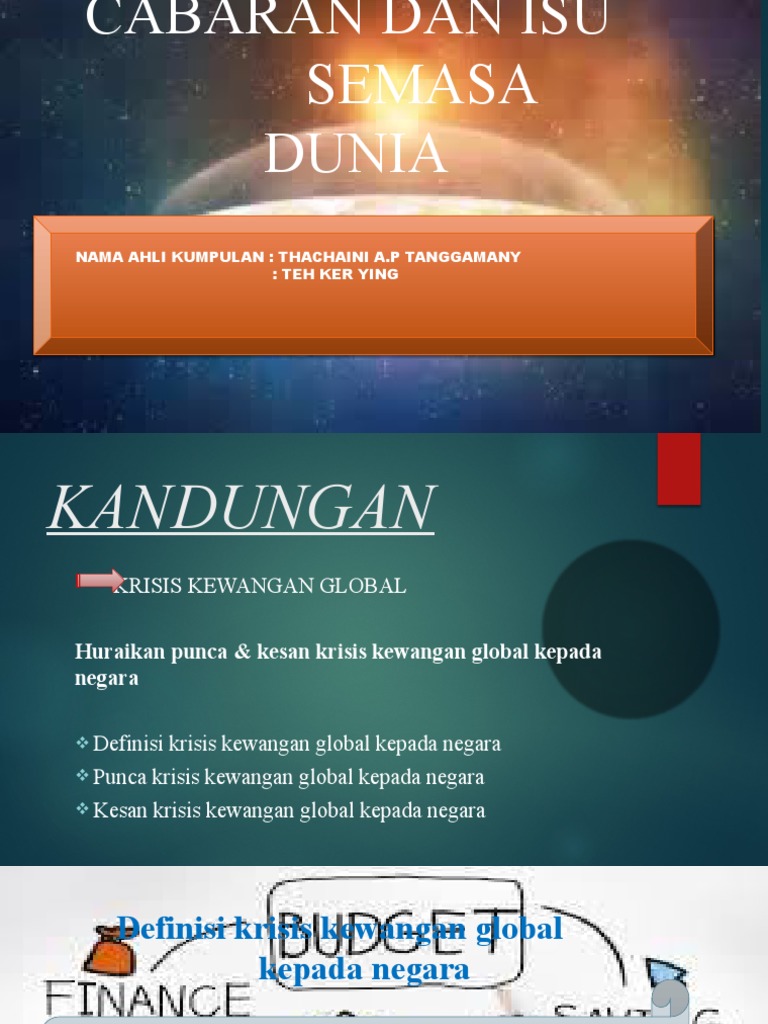 Cabaran Dan Isu Semasa Dunia Assignment | PDF | Politik