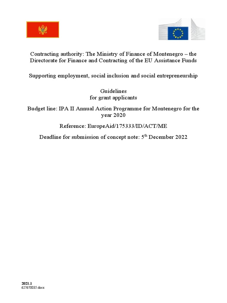 E3a Guidelines en | PDF | Subsidiary | Social Enterprise