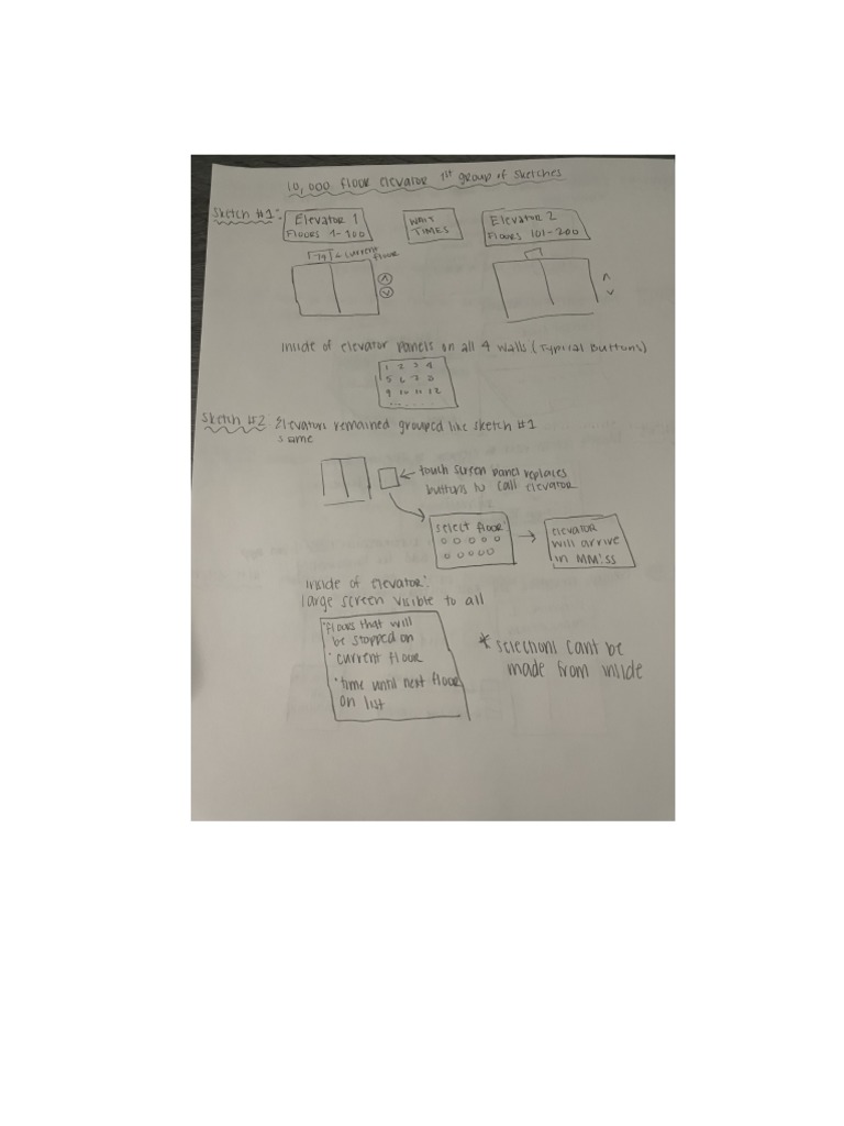 Floor Assignment - First Sketches | PDF