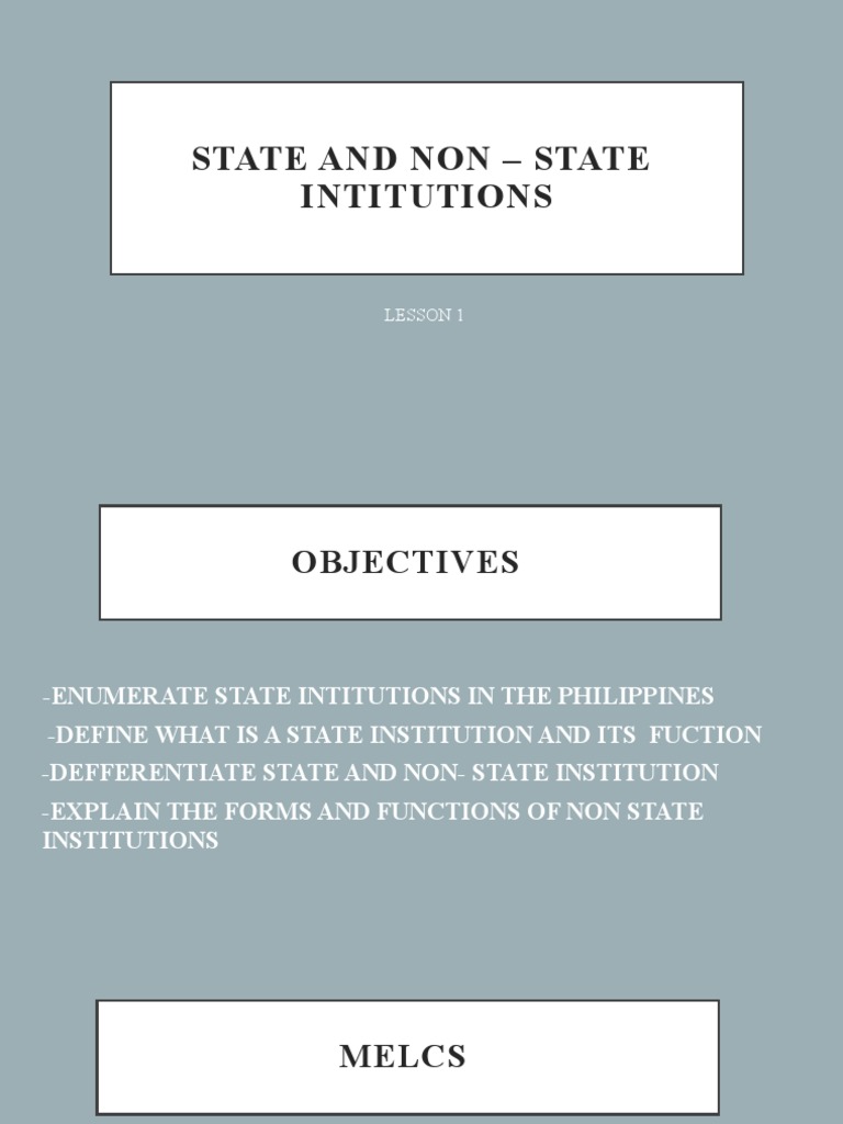 Ucsp Lesson 1 | PDF | Institution | Interest